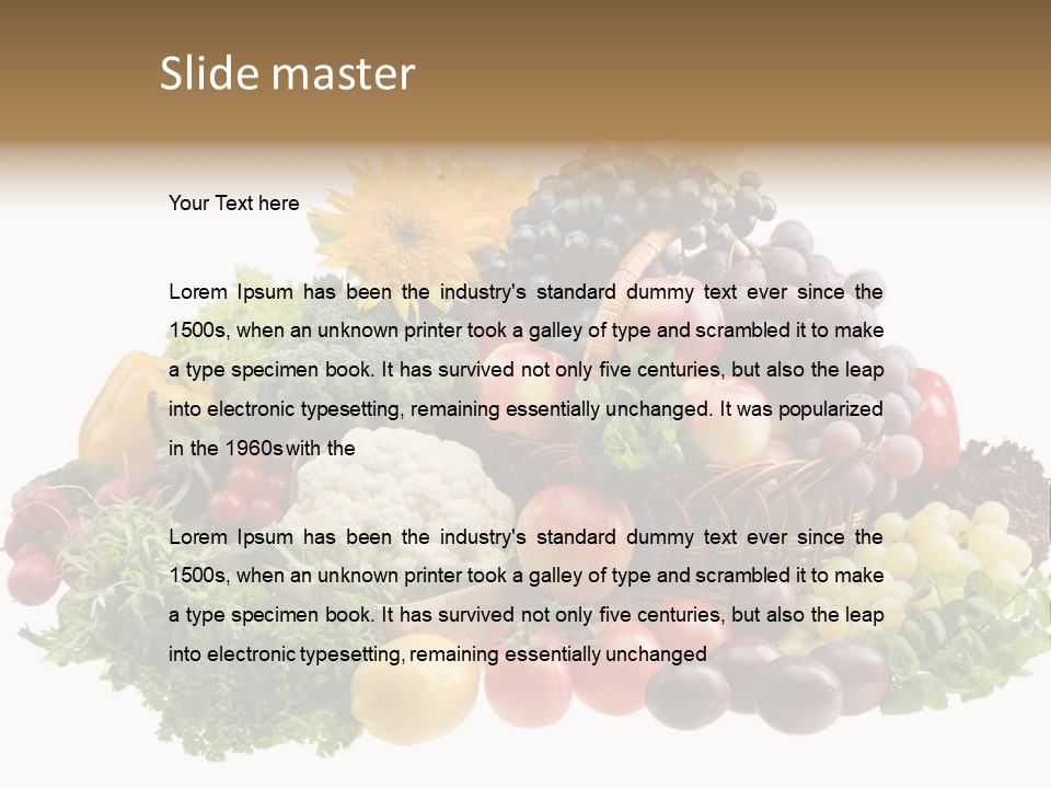 Fruits And Vegetables PowerPoint Template - Download now for free ...