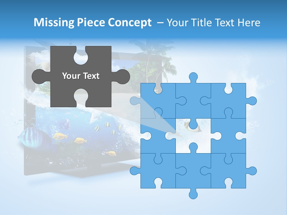 Palms Objects Feel PowerPoint Template - Download now for free - Stock ...