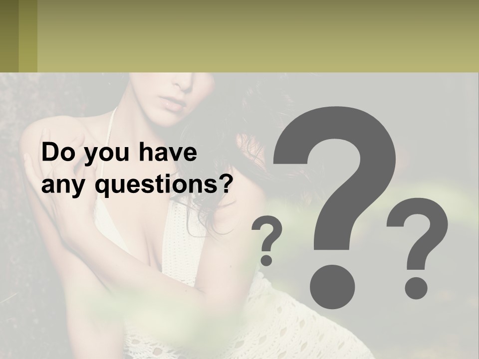 A Beautiful Woman In A White Dress Sitting Next To A Tree PowerPoint ...