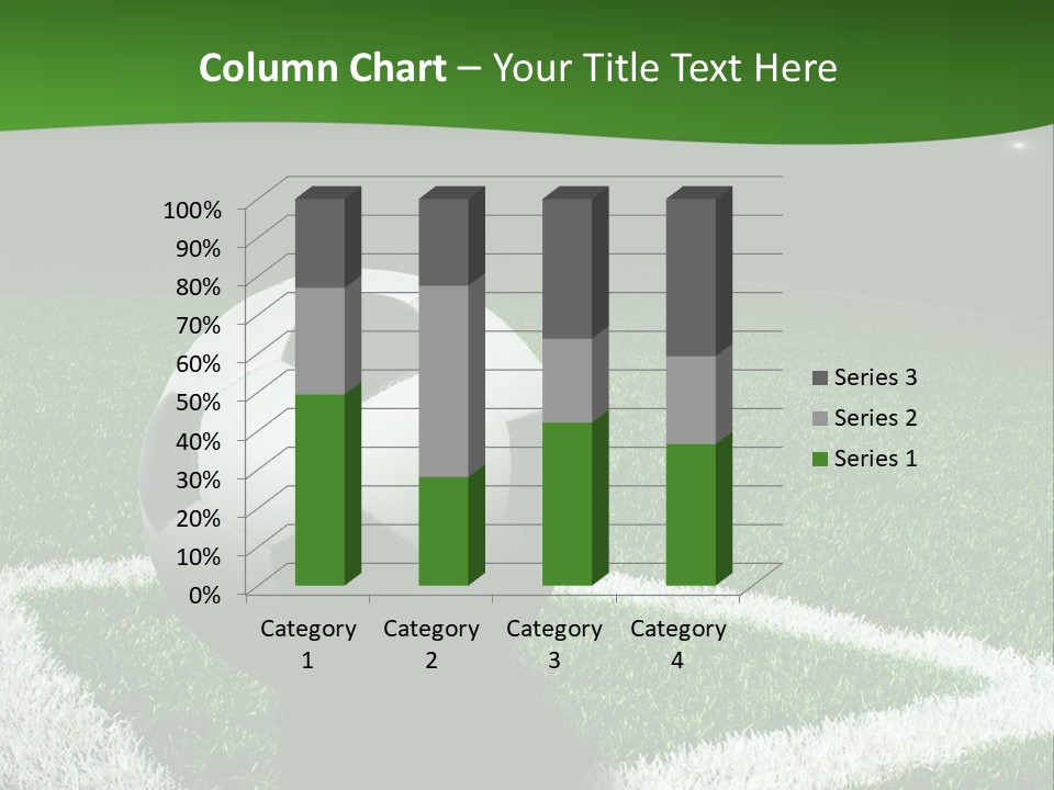 A Soccer Ball On A Soccer Field Powerpoint Template PowerPoint Template ...