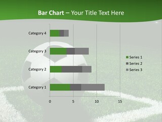 A Soccer Ball On A Soccer Field Powerpoint Template PowerPoint Template ...