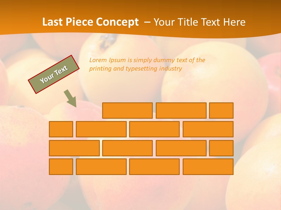 A Pile Of Peaches With Leaves On Top Of Them PowerPoint Template ...
